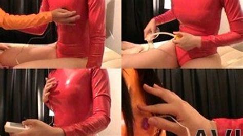 Lesbians In Liquid Leotards Having Fun On Bed With Their Pleasurable