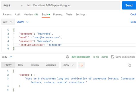 Spring Boot Custom Validation Example Bezkoder