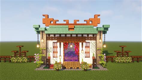 Minecraft Japanese Nether Portal Design Idea 2 Youtube