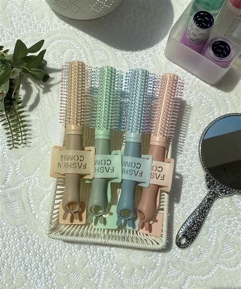 진이언니 4color 토깽이 헤어롤빗 헤어브러쉬 헤어 드라이 뿌리볼륨 앞머리 머리빗 휴대용빗
