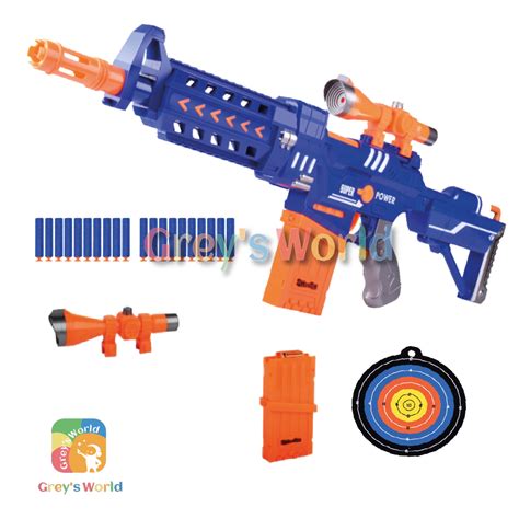 Greys World Lefan Toys M16 Blaster Electric Nerf Toygun Soft Bullet