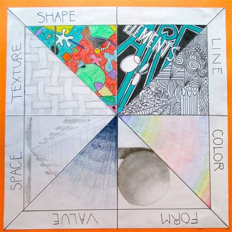 Elements Of Art Review Project For The Beginning Of A Semester In