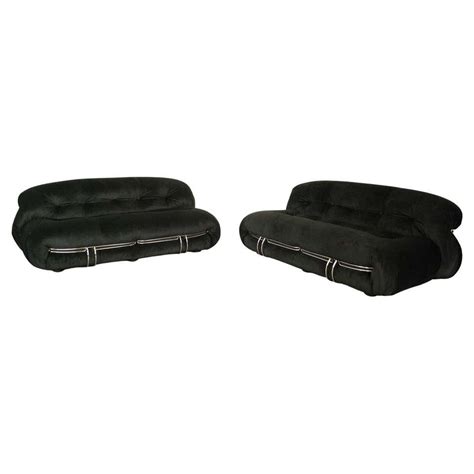 Cassina Soriana Bouclé Sofa By Afra And Tobia Scarpa At 1stdibs