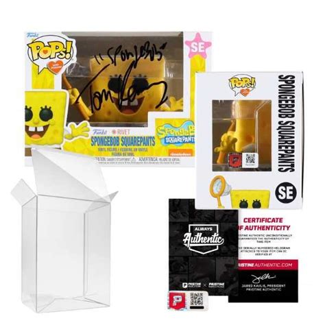 Tom Kenny Signed Spongebob Squarepants Se Funko Pop Inscribed