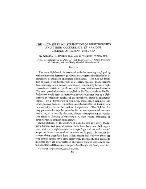 Pdf Tion Types Of Bacillus Diphtherice I E Club Retort Mandolin