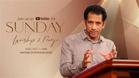 Pastor Rajesh Mathew Ten Joshua Generation Ministries Oct