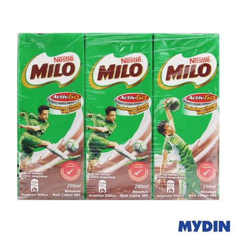 Nestle Milo Act Chocolate Malt Drink 6s X 200ml Shopee Malaysia
