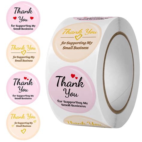 Jual Stiker Label Thank You Stiker Roll Pcs Stiker Ucapan Bulat Stiker Tempel
