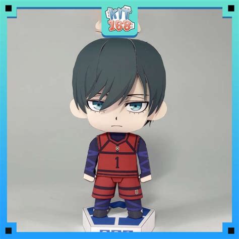 Mô Hình Giấy Chibi Rin Itoshi Blue Lock Kit168 Shop Mô Hình Giấy