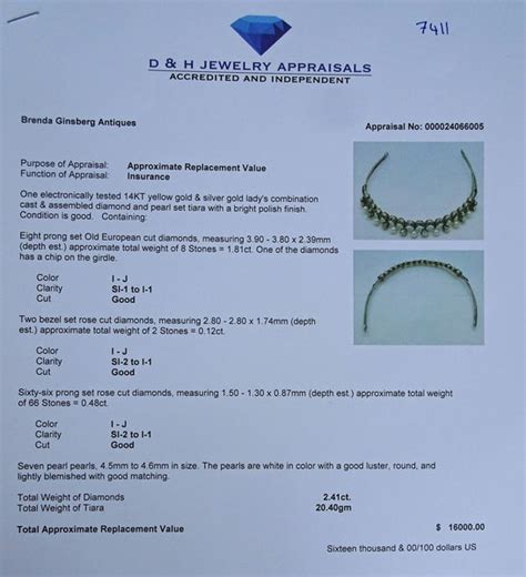 Victorian Tiara Diamonds Pearls Gold Silver Gia Hair Ornament 7411