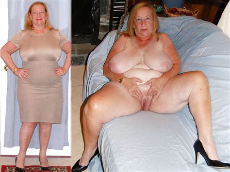 Erotic Beauty Granny Dressed Undressed OlderWomenNaked