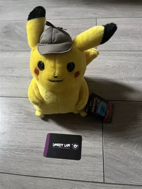 DETECTIVE PIKACHU PLUSH Soft Toy Cm Pokemon Official Teddy New With Tags PicClick UK