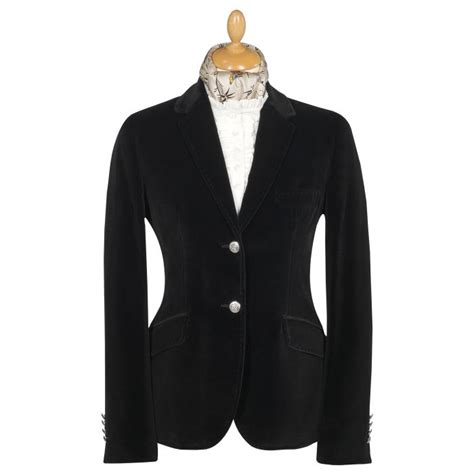 Black Velvet Hacking Jacket Cordings