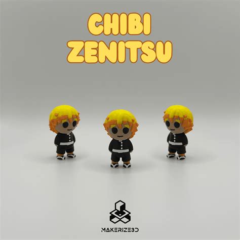 Chibi Zenitsu 3d Model By Makerize3d On Thangs