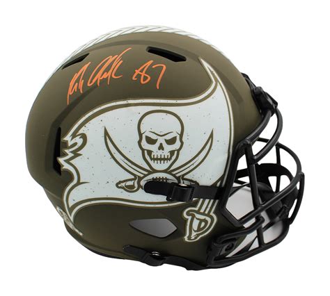 Rob Gronkowski Signed Tampa Bay Buccaneers Speed Salute To Service Full