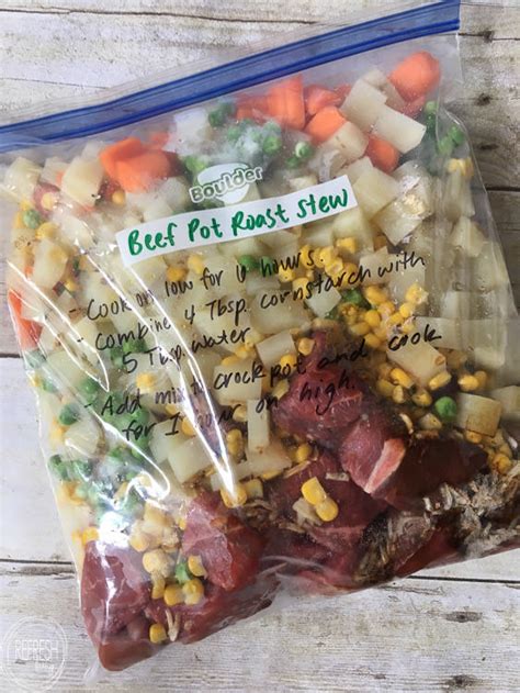 10 Crock Pot Freezer Meals With Printable Shopping List 2 Refresh Living