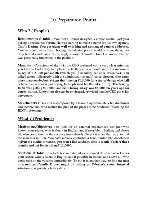 Negotiation Prep Memo Pdf Pdf Economies Business