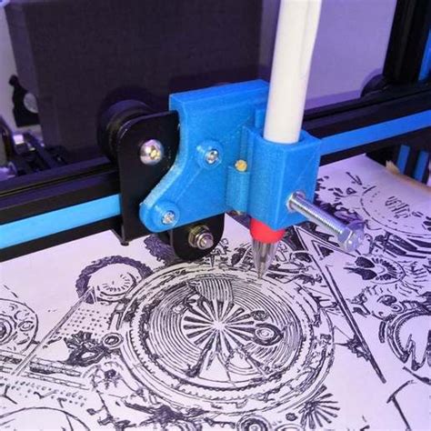 Download Free 3d Printer Templates Creality Cr 10 Pen Plotter Holder