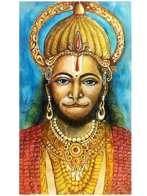 Bajrang Bali Water Color Paintings Exotic India Art