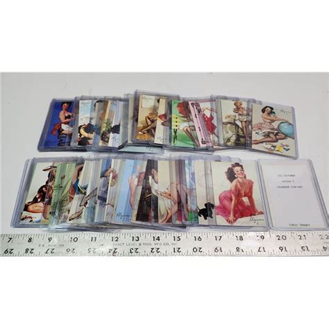 Gil Elvgrens Calender Pin Ups Series 1 Approx 50 Erotic Cards