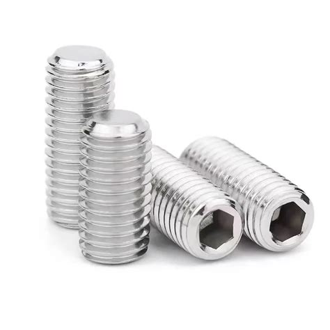 Stainless Steel Fine Tooth Hex Socket Set Screw China Stainless Steel