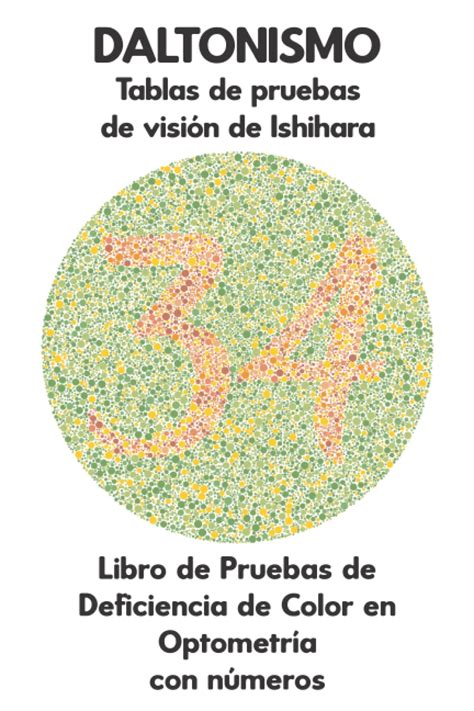 Buy DALTONISMO Tablas de pruebas de visión de Ishihara Libro de Pruebas
