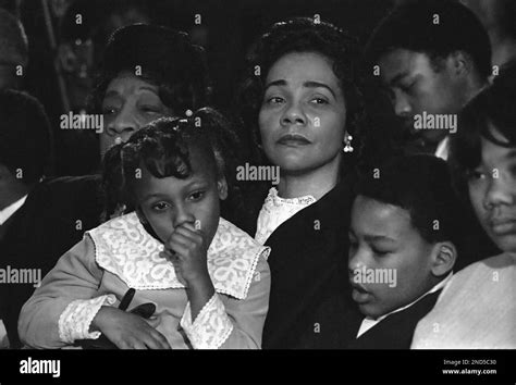 Mrs Coretta Scott King Widow Of Martin Luther King Jr Is With Her