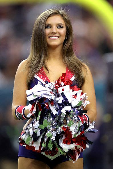 New England Patriots Cheerleader Looks On During Super Bowl 51 Against