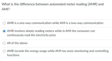 Solved What Is The Difference Between Automated Meter Chegg Com