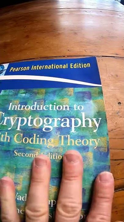 Introduction To Cryptography With Coding Theory By Trappe And