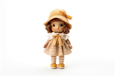 Premium Photo Ava Doll Toy On A White Background