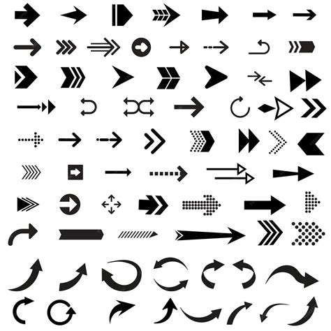 Premium Vector Arrow Icon Arrow Vector Collection Arrow Collection Cursor
