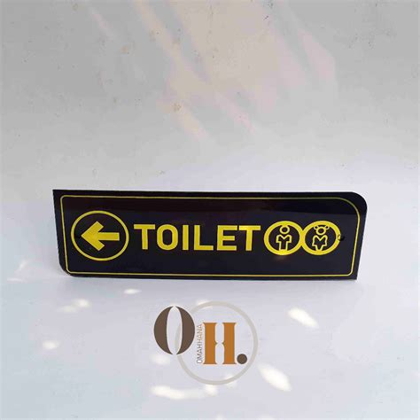 Jual Akrilik Arah Toilet Akrilik Signage Toilet Penunjuk Arah