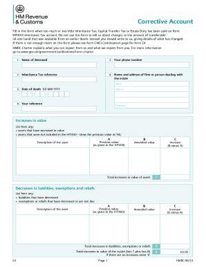 Fillable Online C Corrective Account Use This Form When Too Much Or