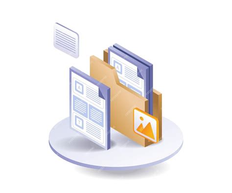 Premium Vector A Folder For Storing A Lot Of Computer Data