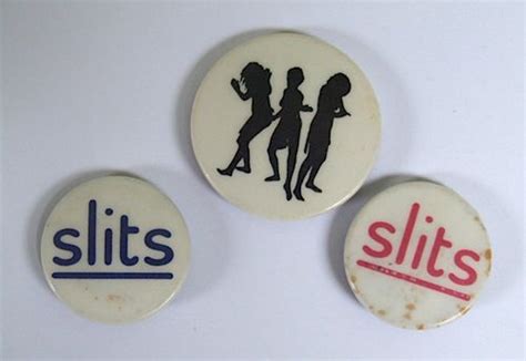 Vintage Slits Badges Punk Art