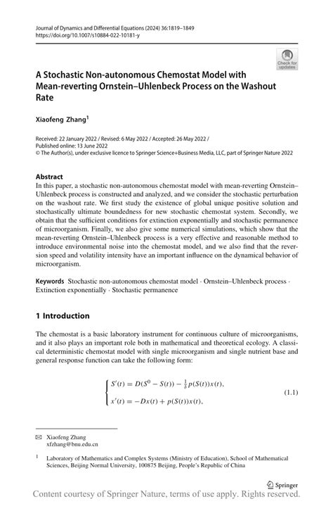 A Stochastic Non Autonomous Chemostat Model With Mean Reverting Ornsteinuhlenbeck Process On
