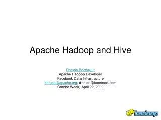 PPT Apache Hadoop Operations Course PowerPoint Presentation Free