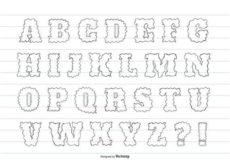 Alphabet Outline Vector Art Icons And Graphics For Free Download