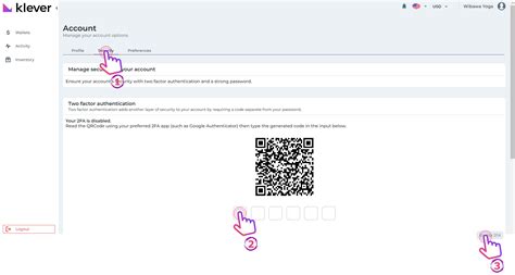 How To Enable Two Factor Authentication Klever Support