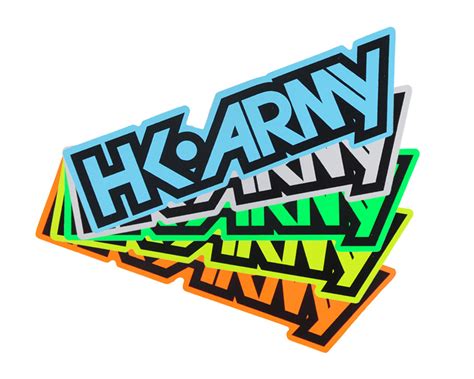 Hk Army Typeface Sticker Pack 5 Stickers