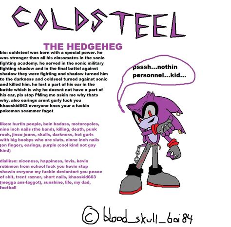Coldsteel The Hedgeheg Coldsteel The Hedgeheg Know Your Meme