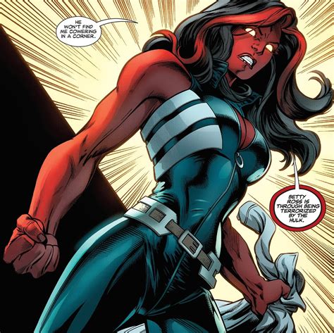 Daily Marvel Character • Red She Hulk Elizabeth ‘betty Ross Powers As Red