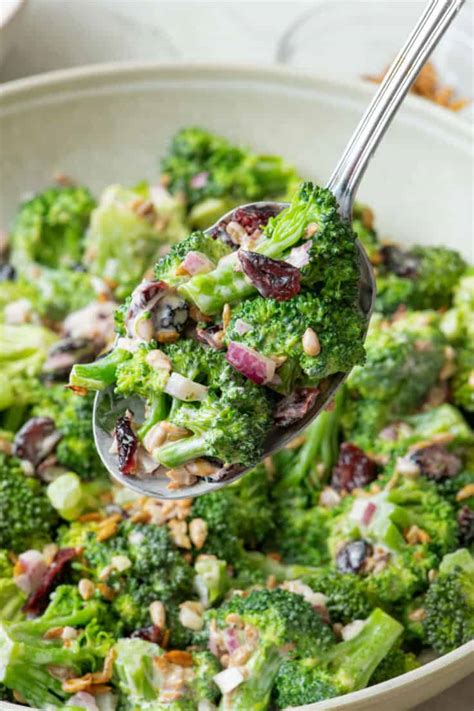 Broccoli Salad Recipe With Homemade Creamy Dressing