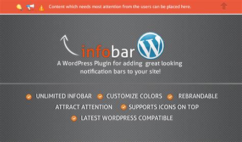 How To Use Infobar Notification Wordpress Plugin Inkthemes