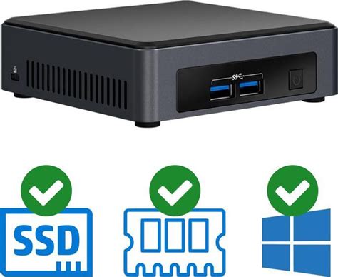 Bol Intel NUC Compleet PC Intel Core I3 7100U 32 GB DDR4