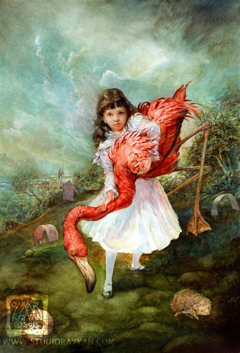 Croquet Print Alice In Wonderland