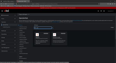 03 okd web admin argocd operator fedora magazine