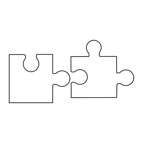 Premium Vector Puzzle Vector Isolated On White Background