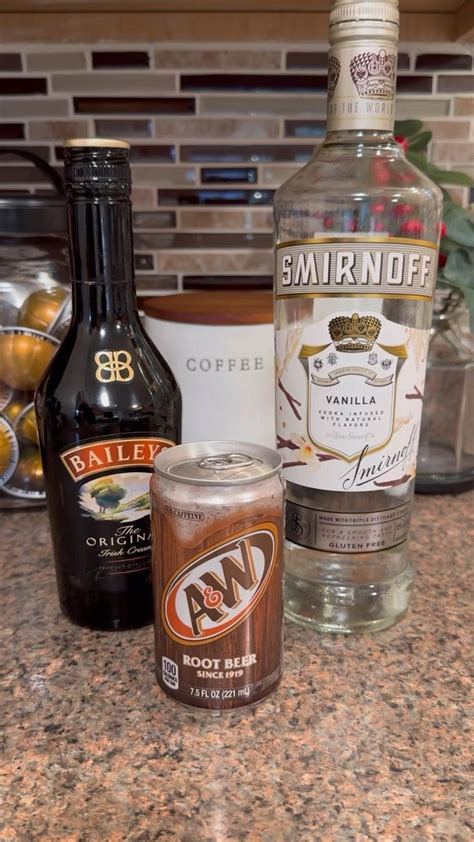 Root Beer Float With Baileys And Vanilla Smirnoff Yummy Alcoholic